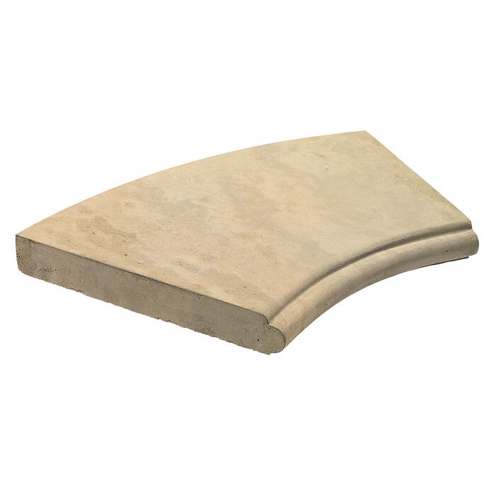 16" Roman Style 1 Pool and Step Coping Inside Bullnose 6' Radius | ARTO.com