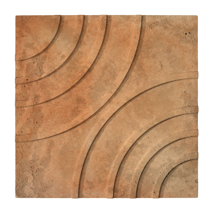 3D Concrete Target Tile 16x16 Wall Panel | ARTO.com