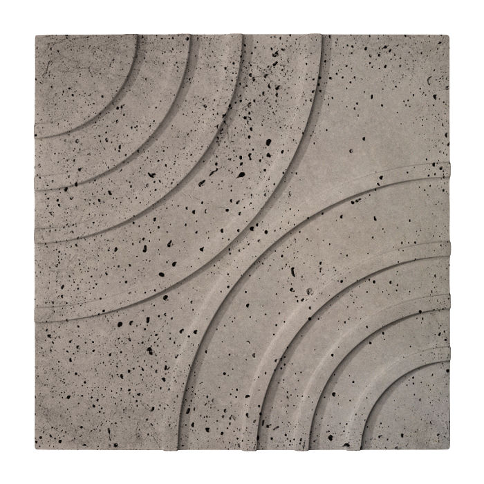 3D Concrete Target Tile 16x16 Wall Panel | ARTO.com