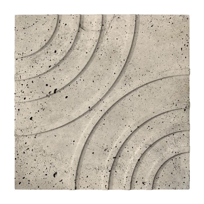 3D Concrete Target Tile 16x16 Wall Panel | ARTO.com