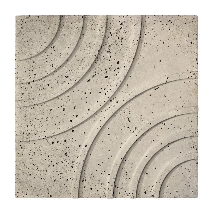 3D Concrete Target Tile 16x16 Wall Panel | ARTO.com