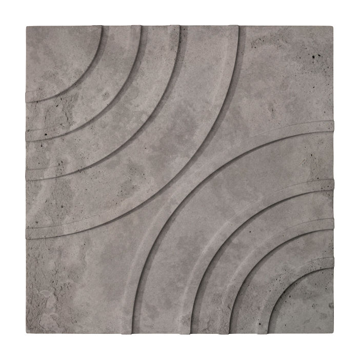 3D Concrete Target Tile 16x16 Wall Panel | ARTO.com