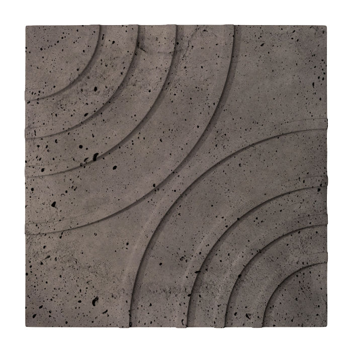 3D Concrete Target Tile 16x16 Wall Panel | ARTO.com