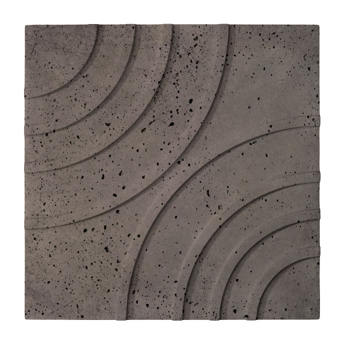 3D Concrete Target Tile 16x16 Wall Panel | ARTO.com