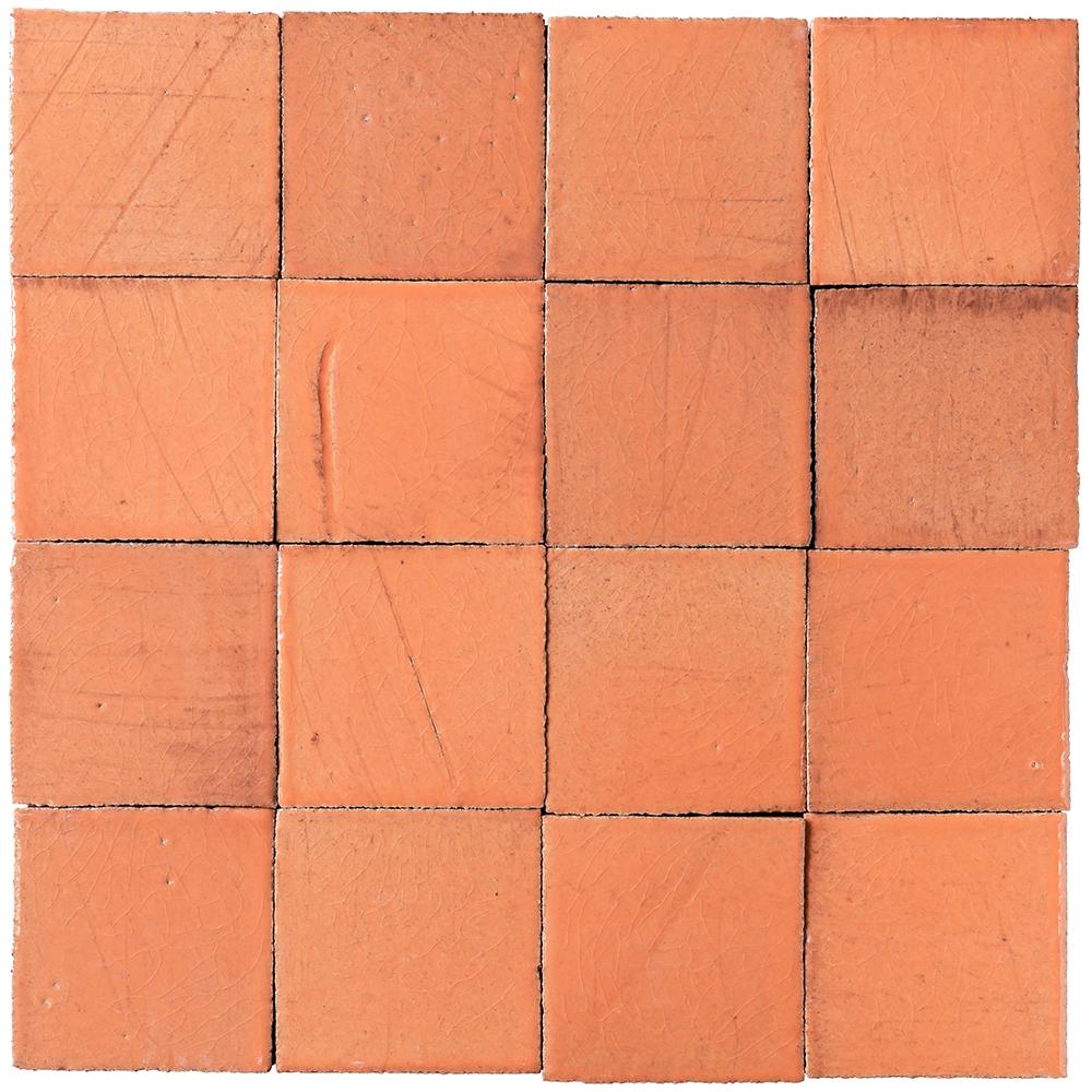 Clara Tierra Madre 4x4 High Fire Ceramic Tile | ARTO.com