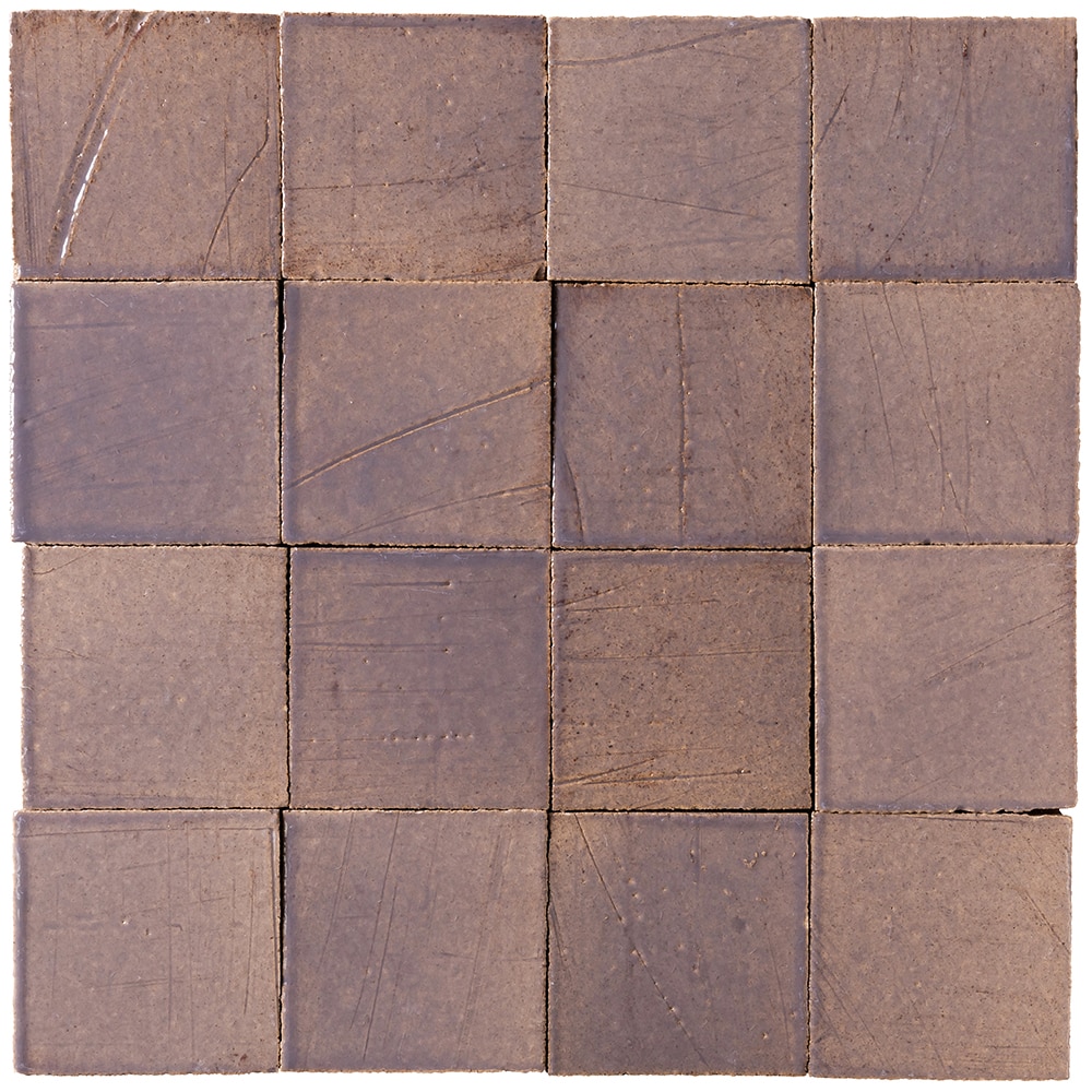 Clara Tierra Madre 4x4 High Fire Ceramic Tile | ARTO.com