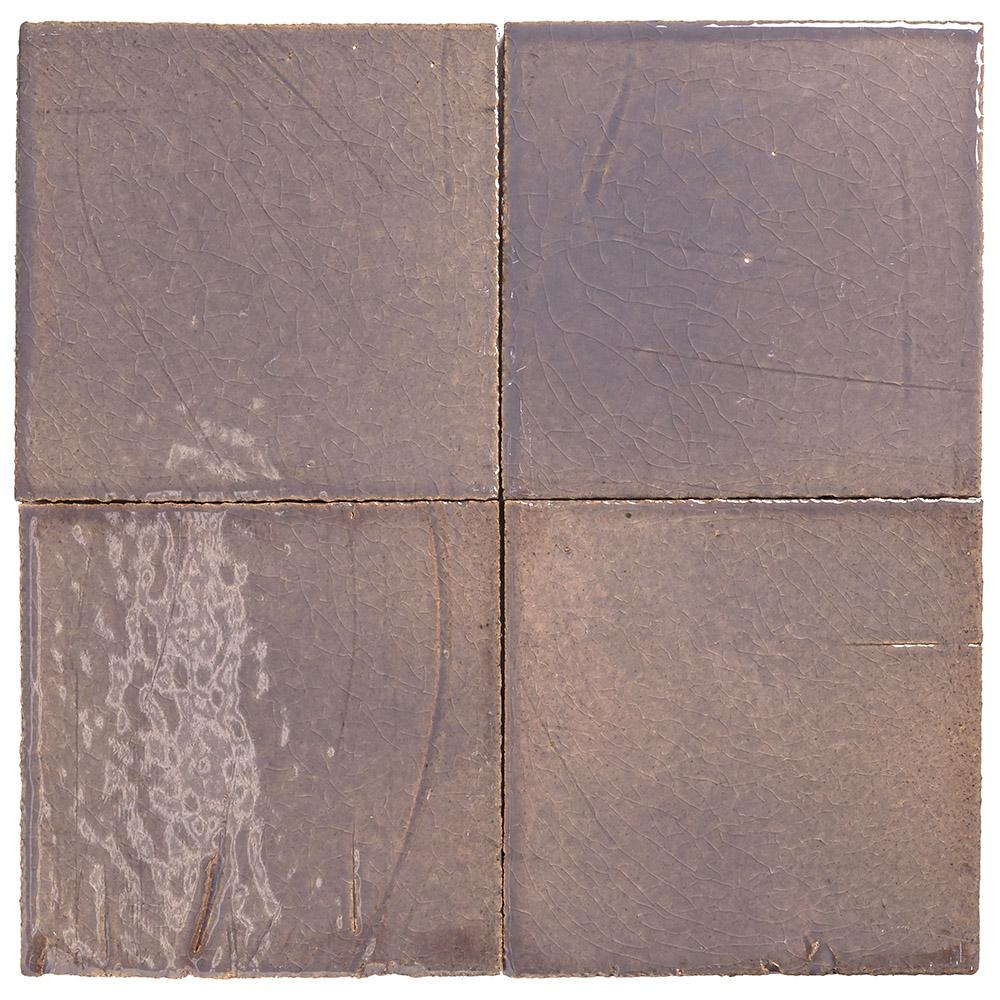 Clara Tierra Madre 6x6 High Fire Ceramic Tile | ARTO.com