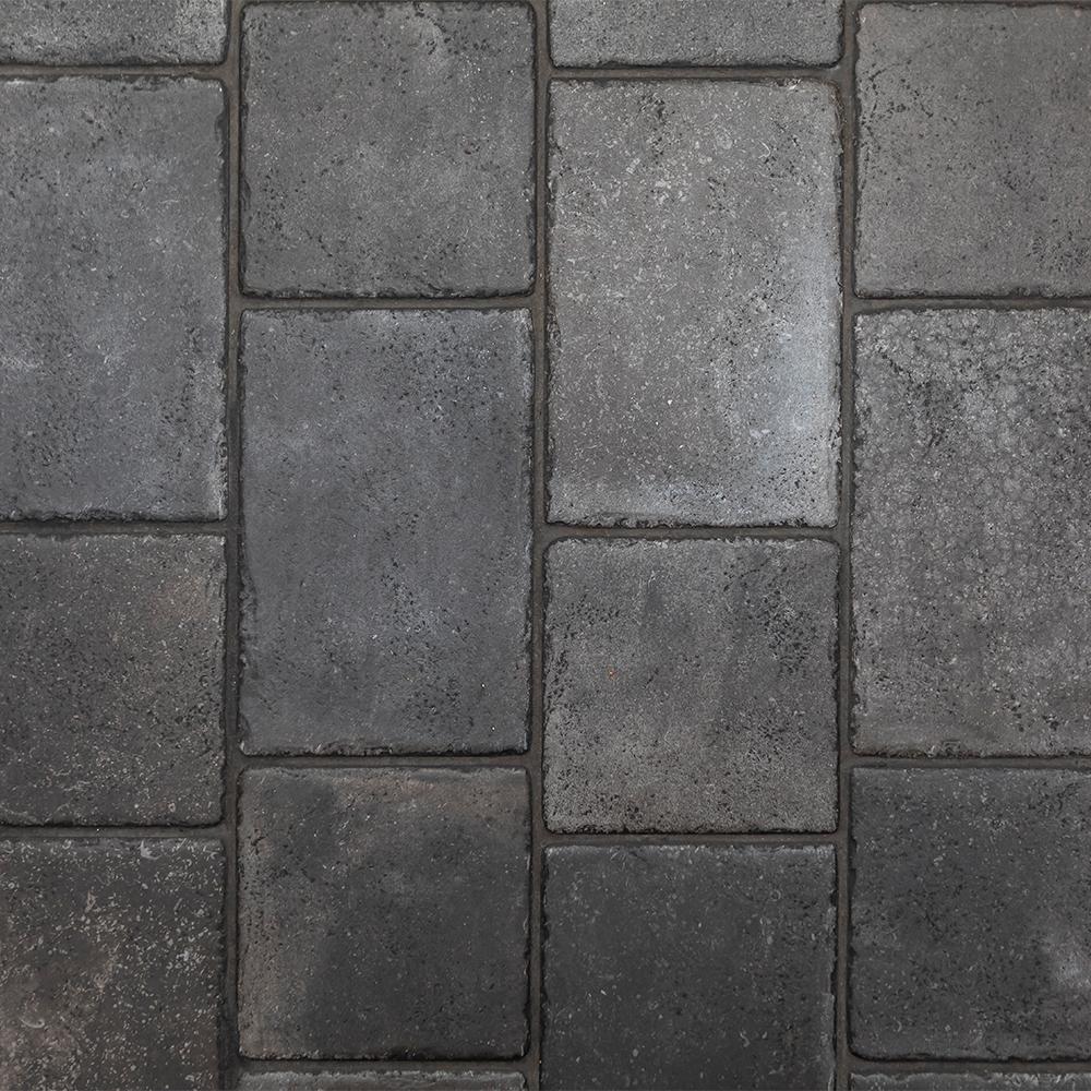 Italian Porcelain 18mm Thick 8x8 Nero KONFORT | ARTO.com