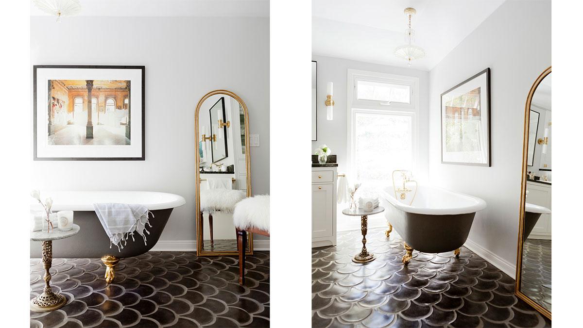 Fish Scale Tile Bathroom | ARTO.com