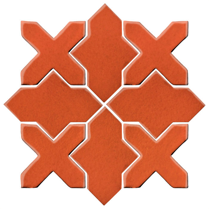 Studio Field Arabesque Pattern 2B High Fire Ceramic Tile | ARTO.com