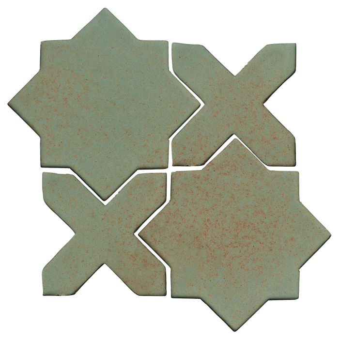 Studio Field Arabesque Pattern 2C High Fire Ceramic Tile | ARTO.com