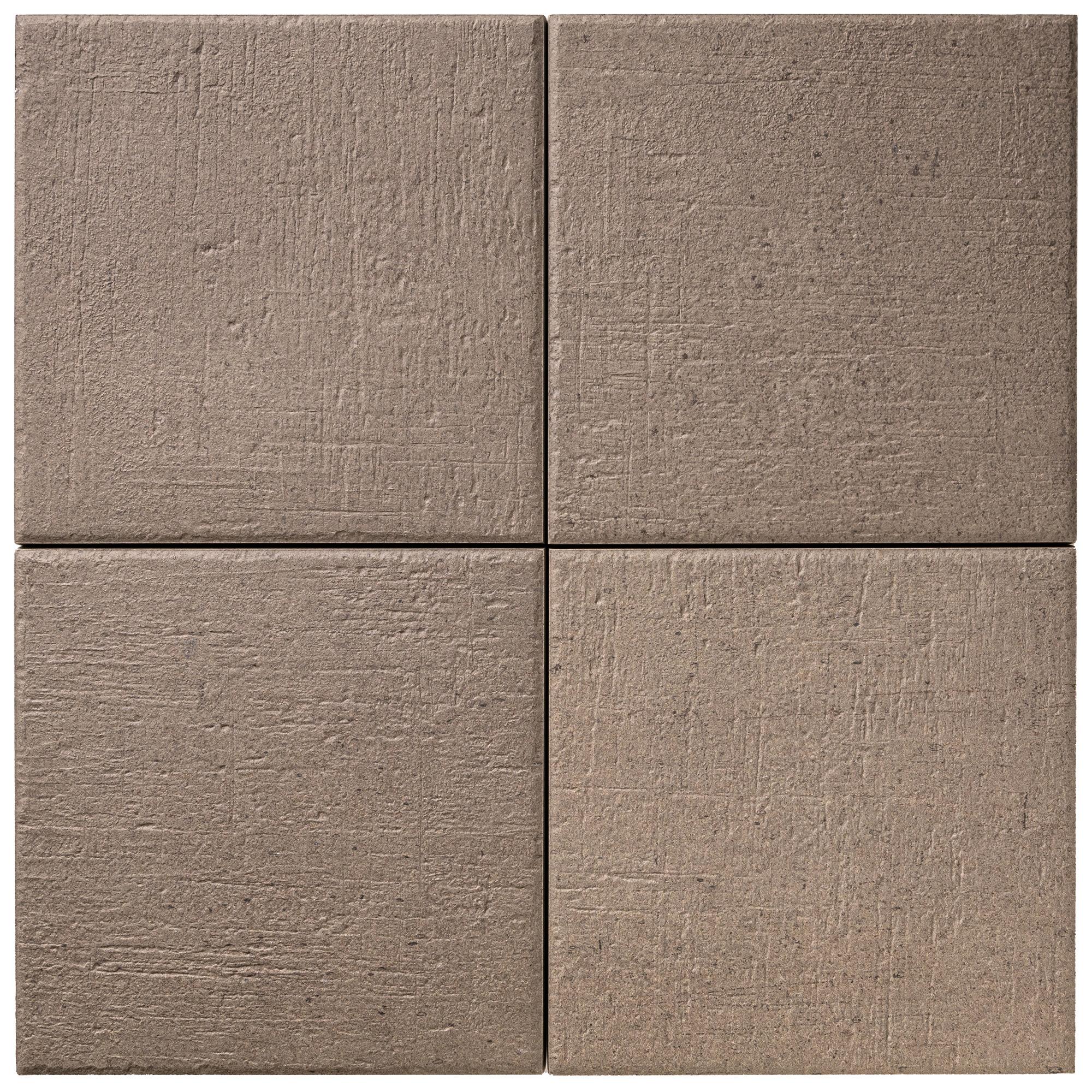 Terra Crea Block 8x8 Grafite Porcelain | ARTO.com